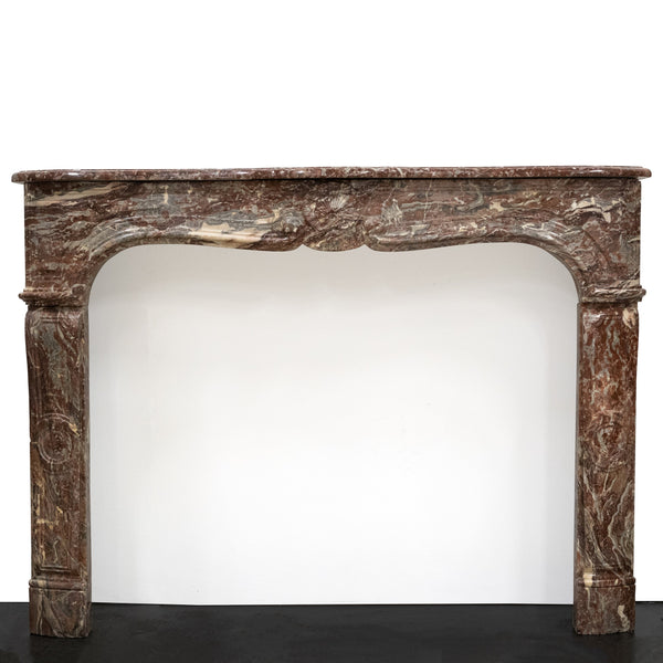 Antique Rouge De Rance Marble Fireplace Surround | Louis XV - The ...