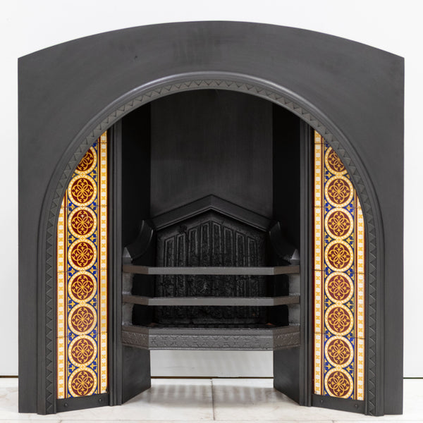 Rare Victorian Arched Tiled Insert with Minton Tiles - The ...