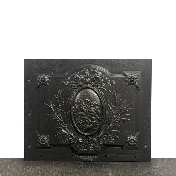 Antique Cast Iron Fire Back Plate - The Architectural Forum