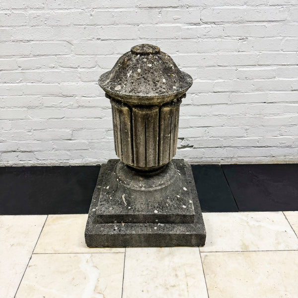Antique Single Decorative Composite Stone Urn Pier Cap - The ...
