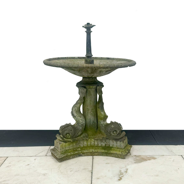 Antique Lead Garden Water Fountain - The Architectural Forum