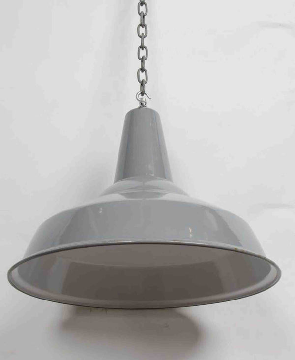Reclaimed Grey Enamel Vintage Industrial Light Shades - The ...