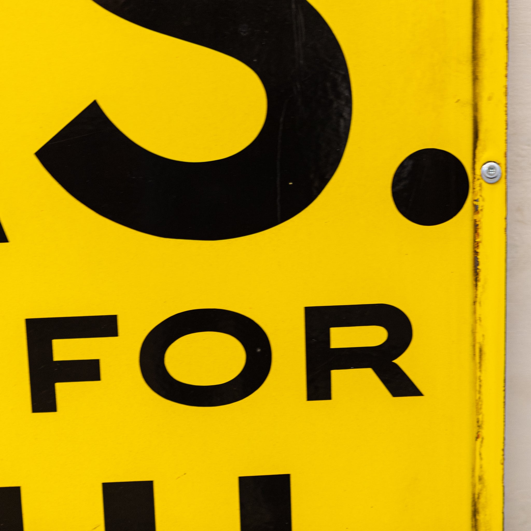 Large Reclaimed Enamel Yellow London Shop Sign - The Architectural Forum