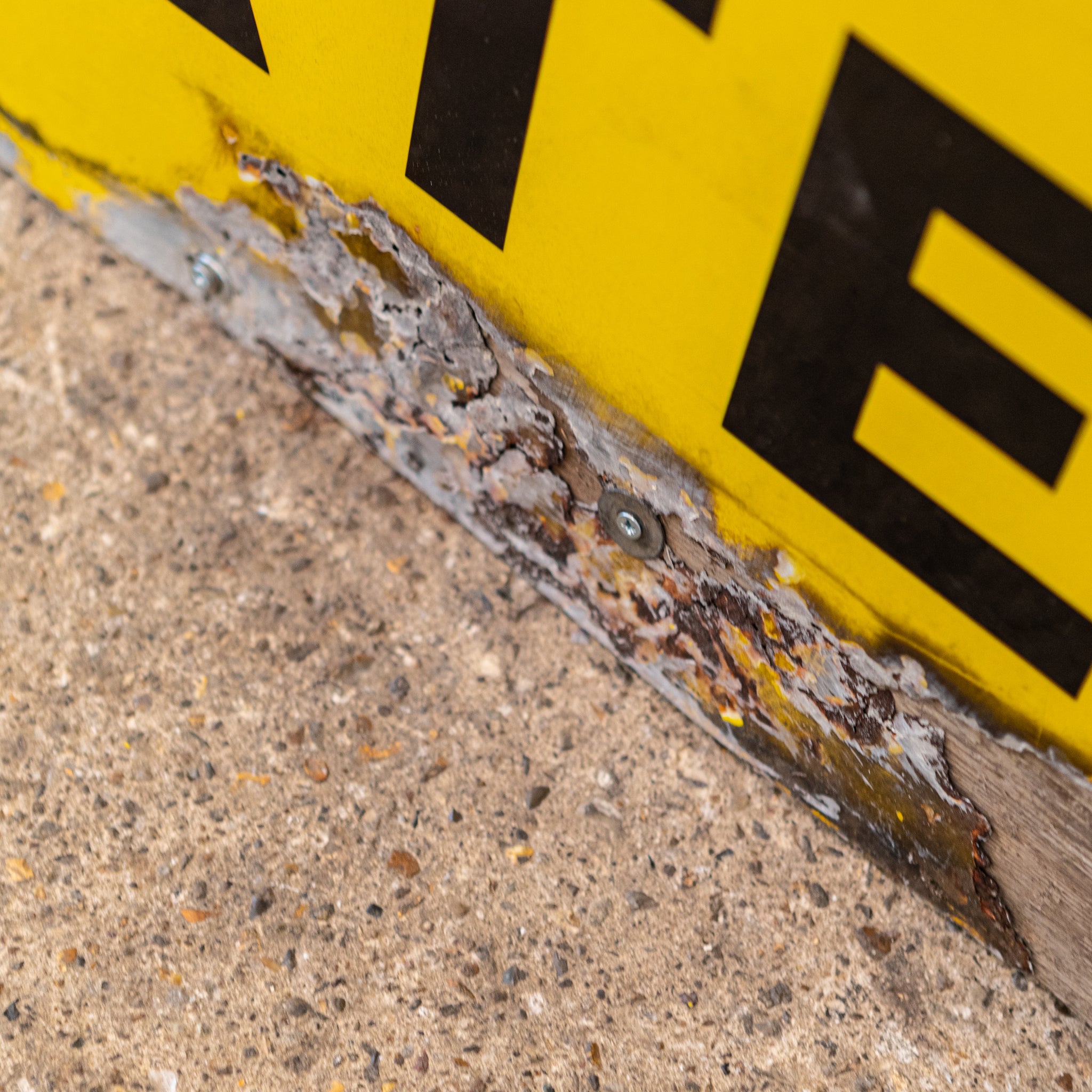 Large Reclaimed Enamel Yellow London Shop Sign - The Architectural Forum