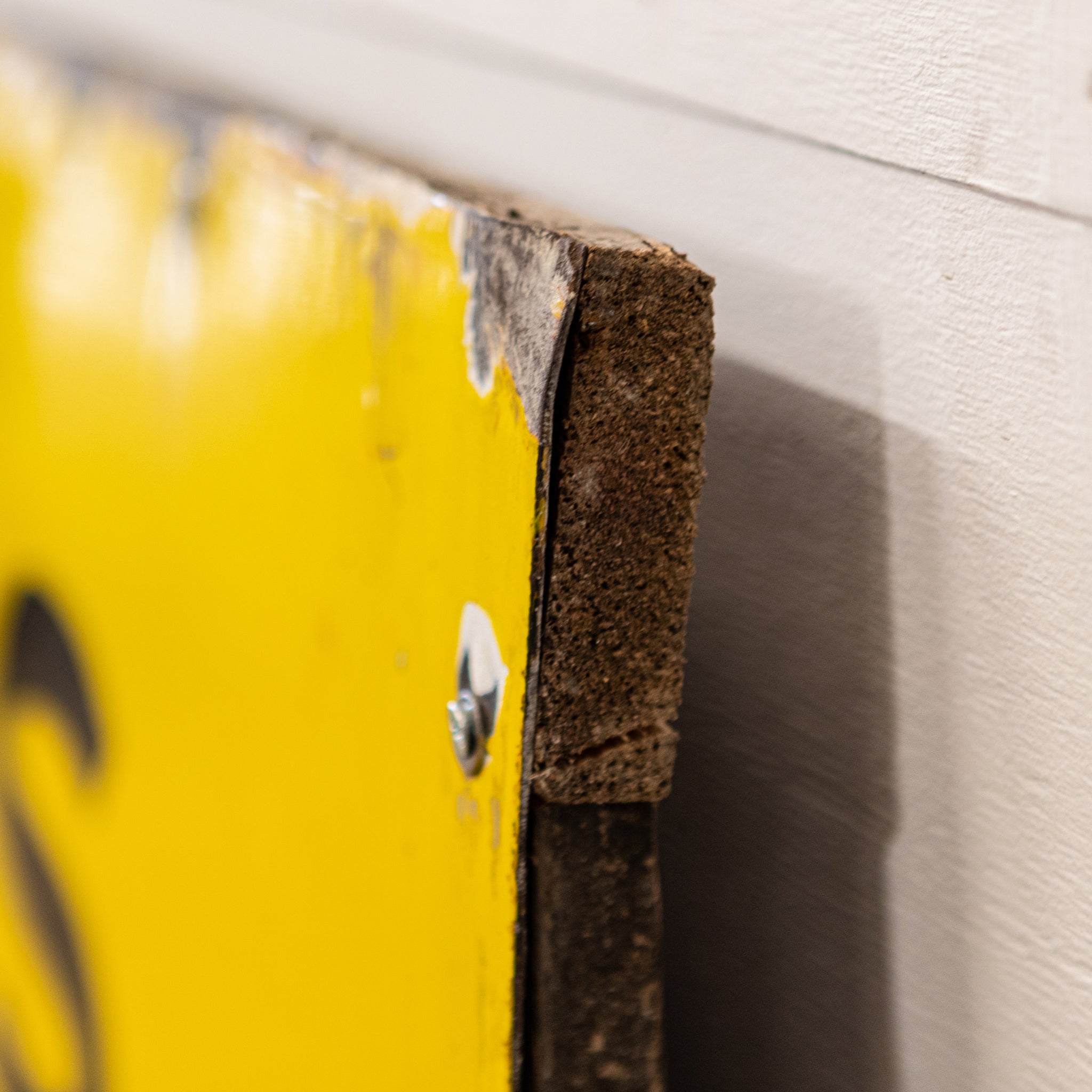 Large Reclaimed Enamel Yellow London Shop Sign - The Architectural Forum