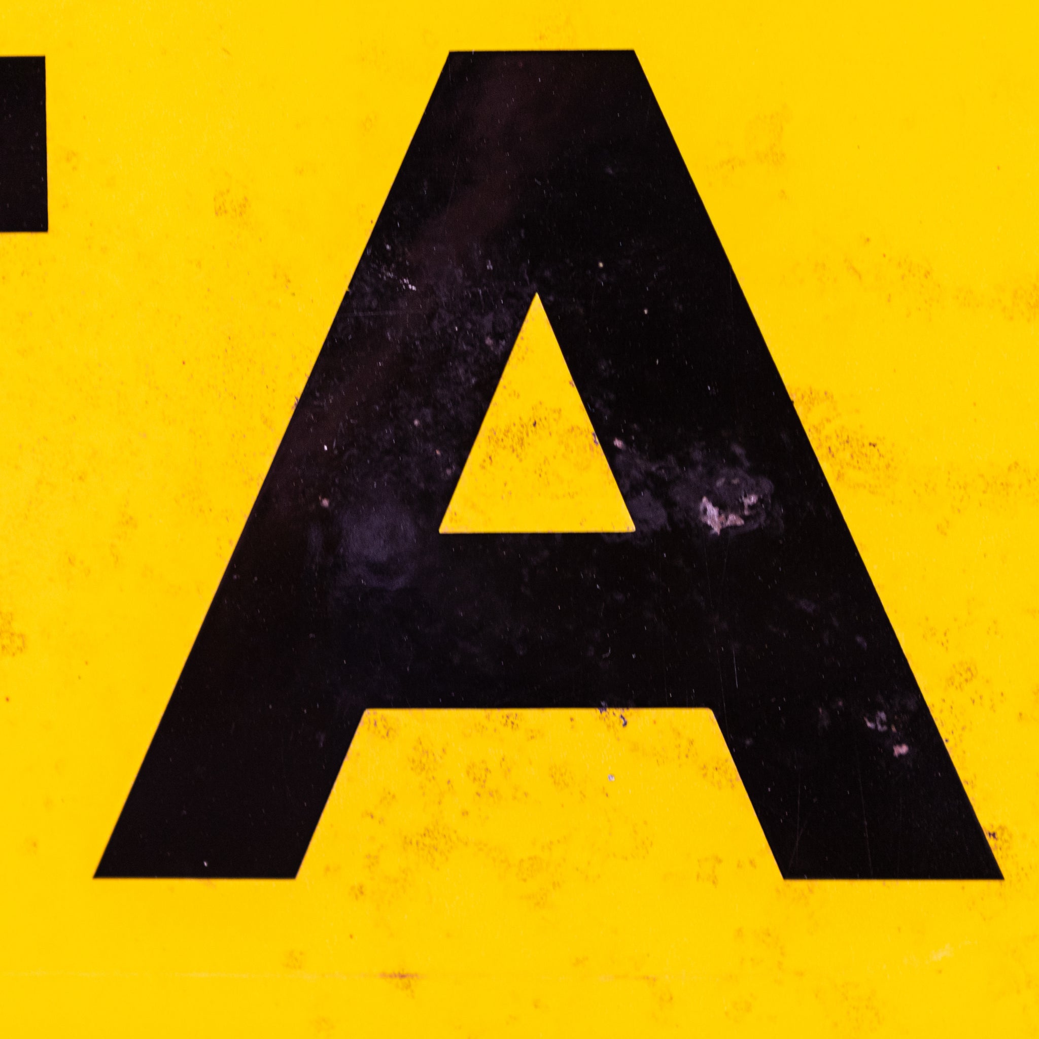 Large Reclaimed Enamel Yellow London Shop Sign - The Architectural Forum