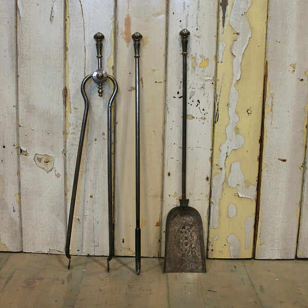 Antique Cast Iron Fire Iron Set - The Architectural Forum