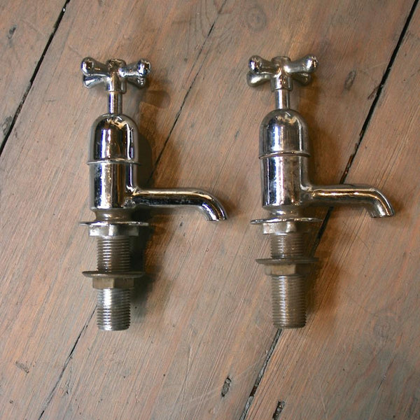 Reclaimed Nickel and Chrome plated taps - The Architectural Forum