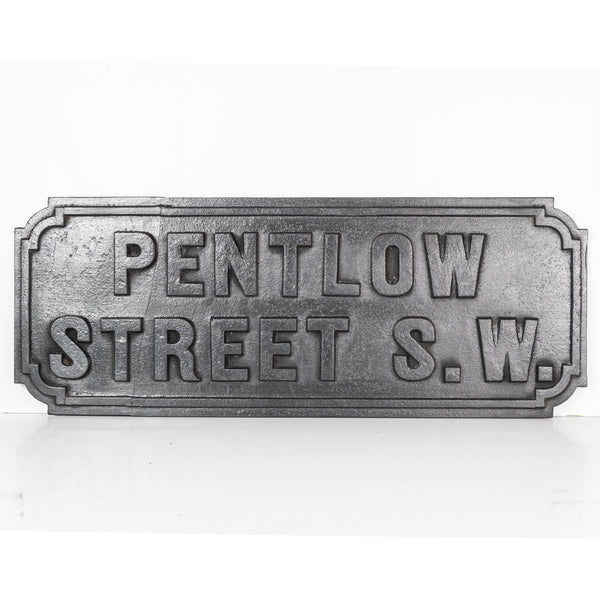 Antique Cast Iron London Street Sign: Pentlow Street - The ...