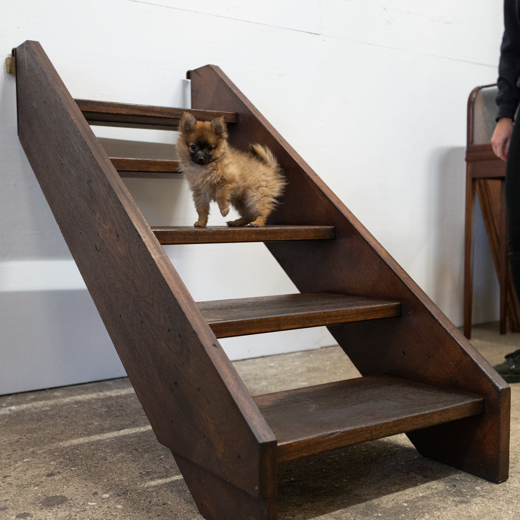 Reclaimed Mid-Century Mahogany Stage Steps - The Architectural Forum